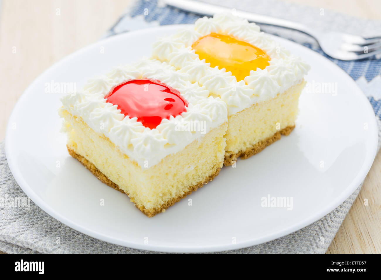 Piece homemade orange strawberry hi-res stock photography and images ...