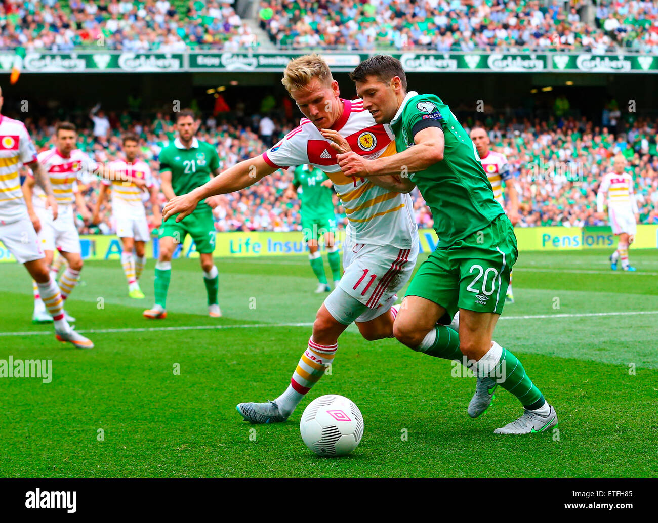 Dublin, Ireland. 13th June, 2015. Euro2016 Qualifying. Republic of ...