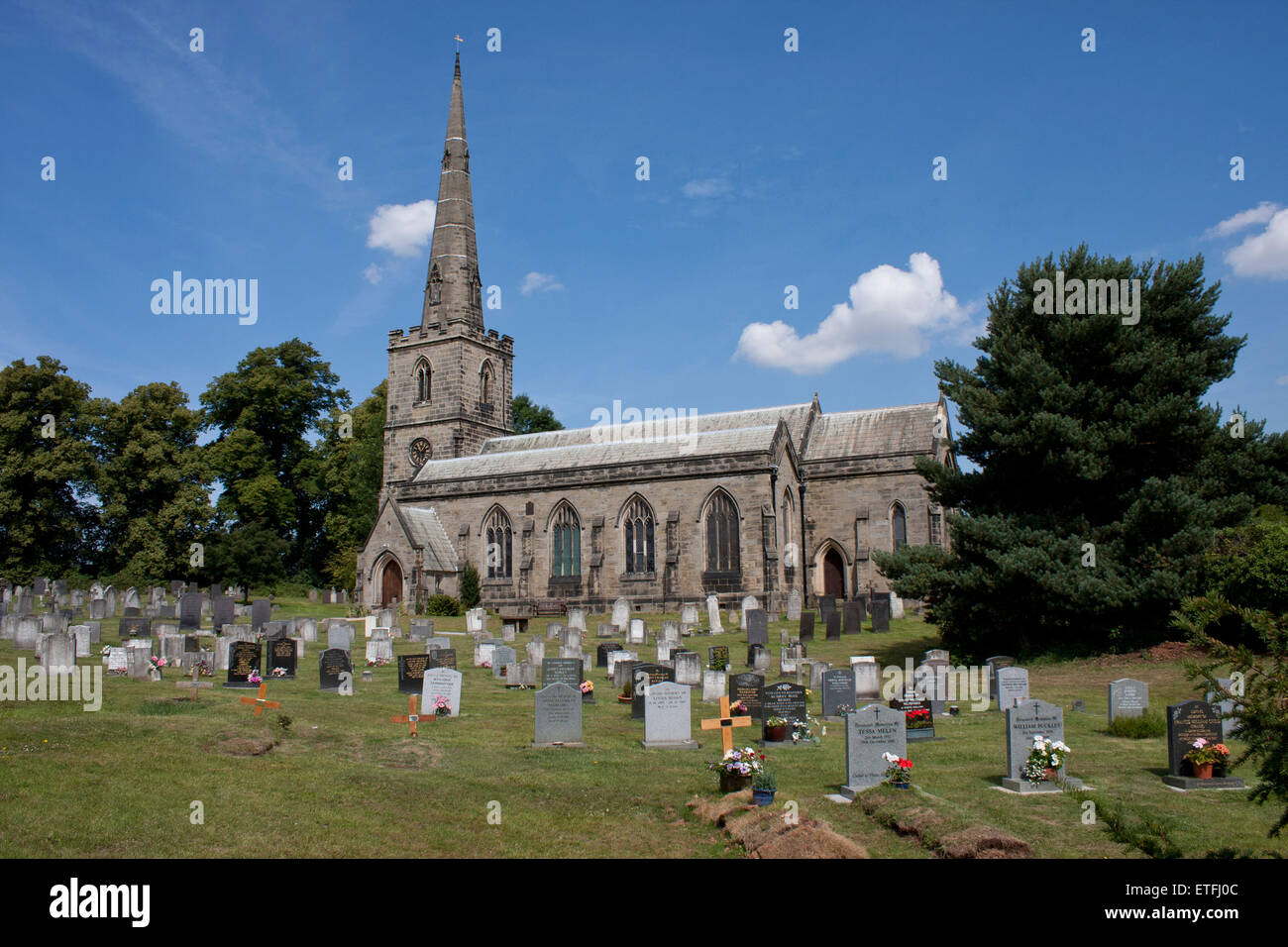 St George Church Ticknall Derbyshire UK Stock Photo - Alamy