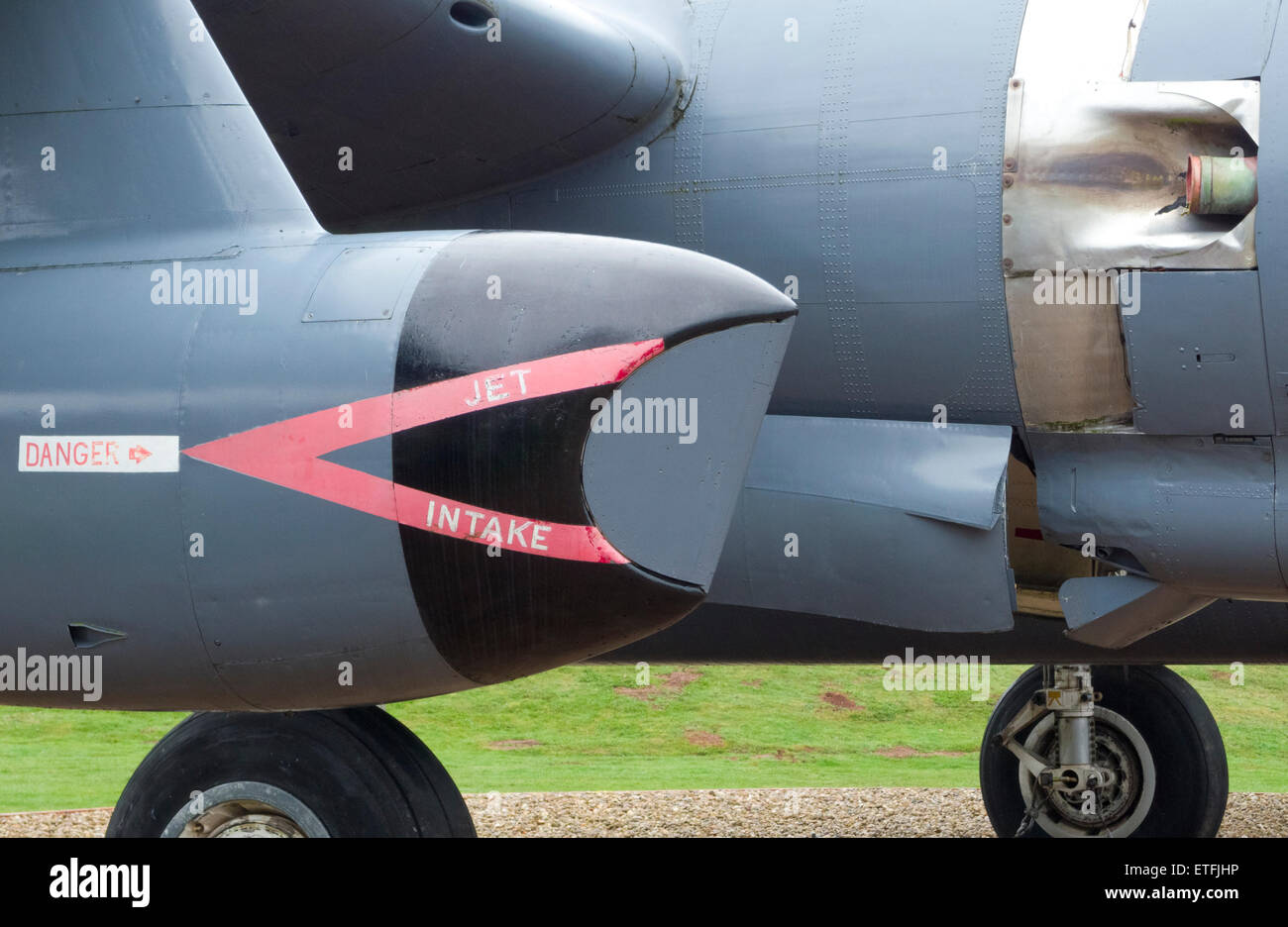 Jet Engine of a Lockheed P2H Neptune Aircraft Stock Photo - Alamy