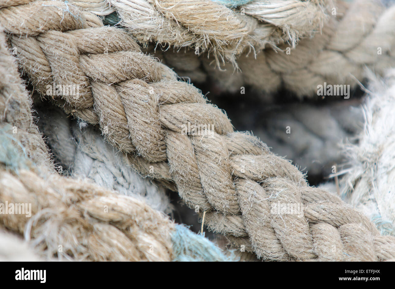 Close-up from sailors rope Stock Photo - Alamy