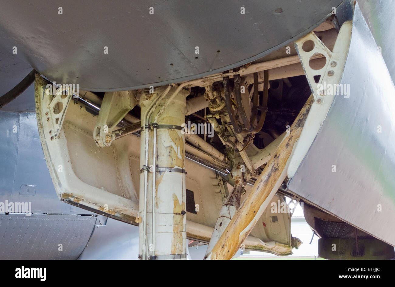 Landing Gear Hydraulics of a Lockheed P2H Neptune Aircraft Stock Photo ...