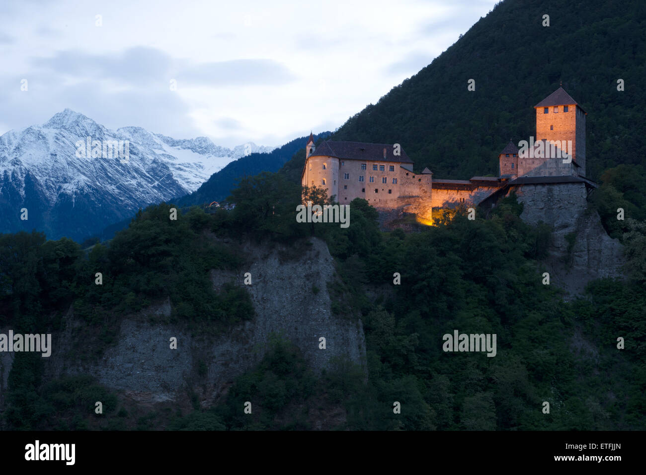 Tyrol Castle, ancestral castle of the Counts of Tyrol, today the South ...
