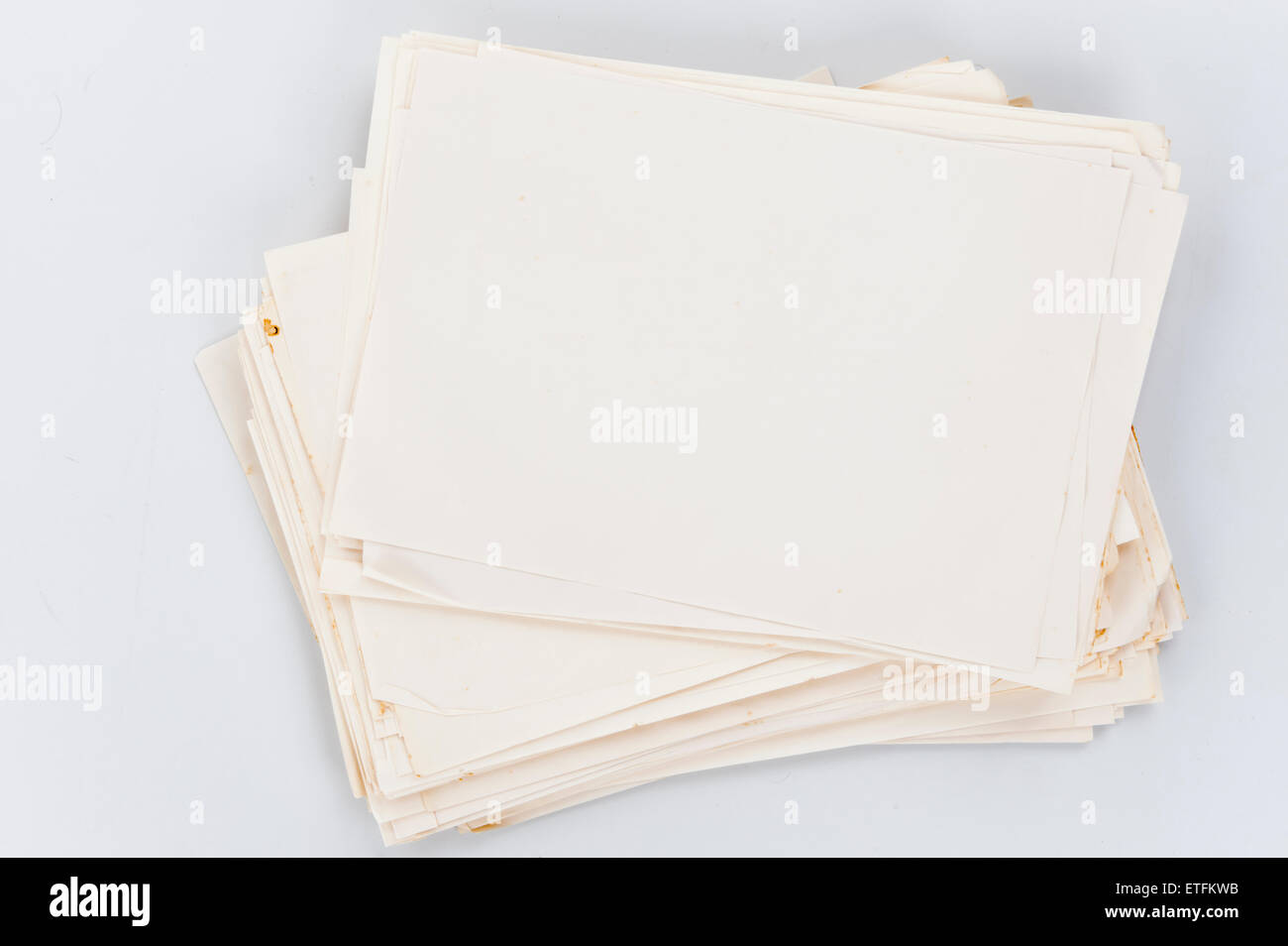 Detail of stack of old papers Stock Photo - Alamy