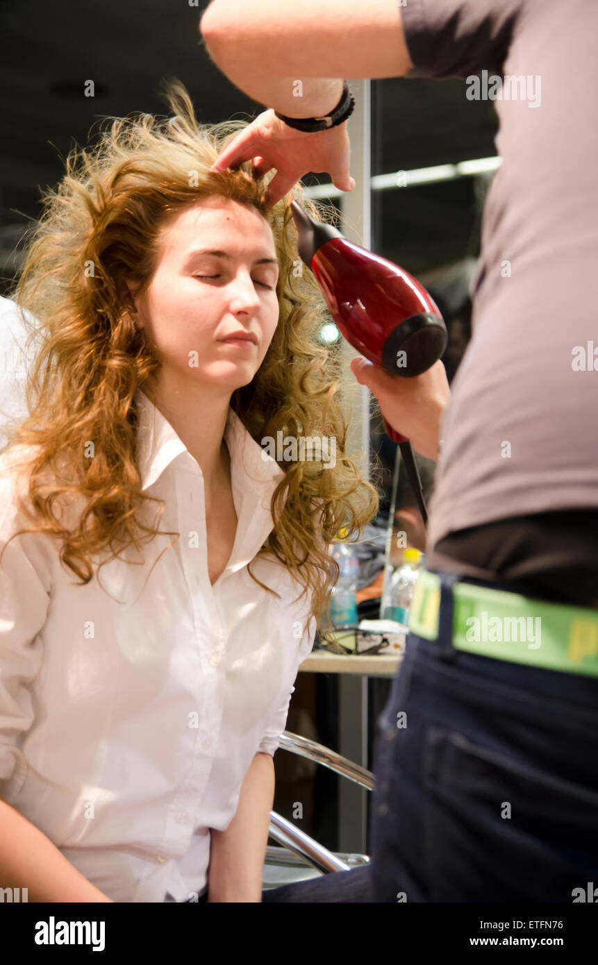 Backstage spring summer model hi-res stock photography and images - Alamy