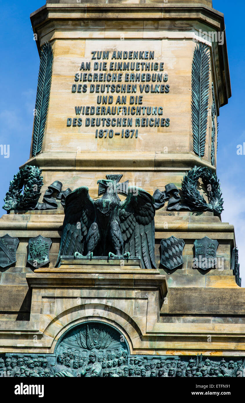 Niederwald Monument, UNESCO World Heritage Site, Rüdesheim am Rhein ...
