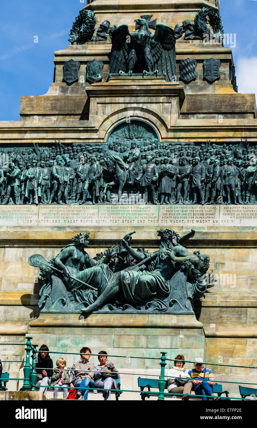 Niederwald Monument, UNESCO World Heritage Site, Rüdesheim am Rhein ...