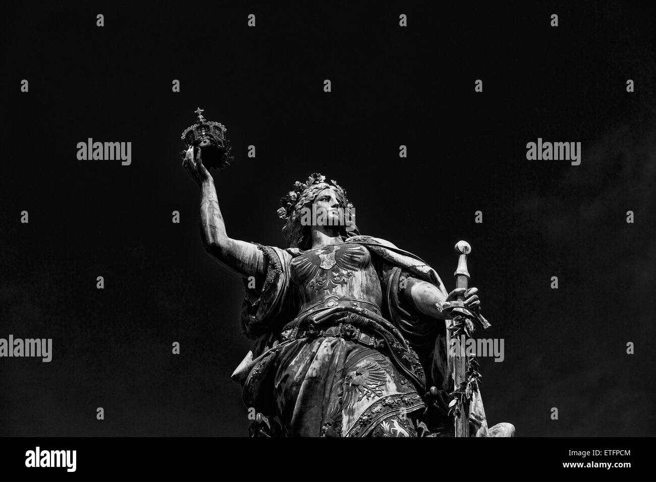 Germania female allegory hi-res stock photography and images - Alamy