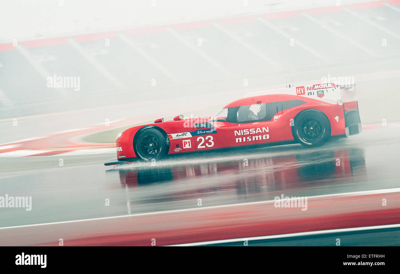Nissan Nismo GT-R LMP1 driving at Circuit of the Americas in Austin, TX ...