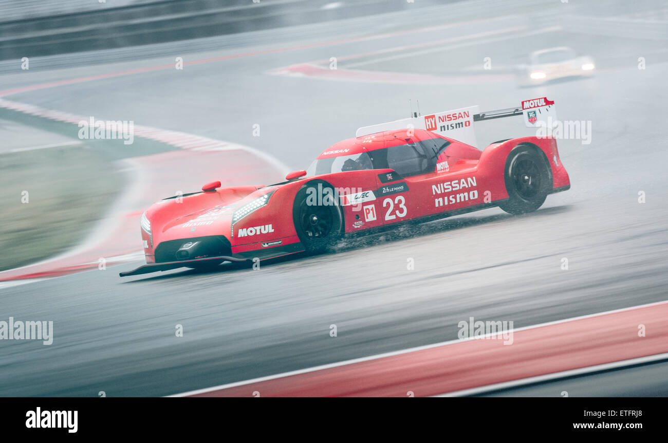 Nissan Nismo GT-R LMP1 driving at Circuit of the Americas in Austin, TX ...