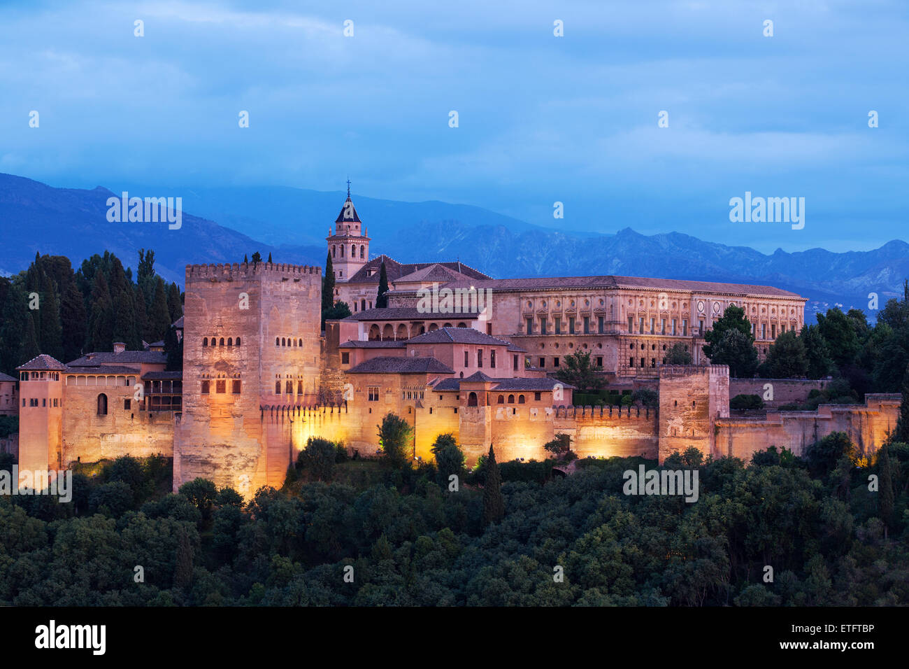 The Alhambra, Granada Moorish palace Andalucia, Spain Stock Photo - Alamy