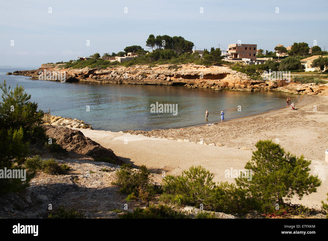 Bon Capó beach. L'Ametlla de Mar Stock Photo - Alamy