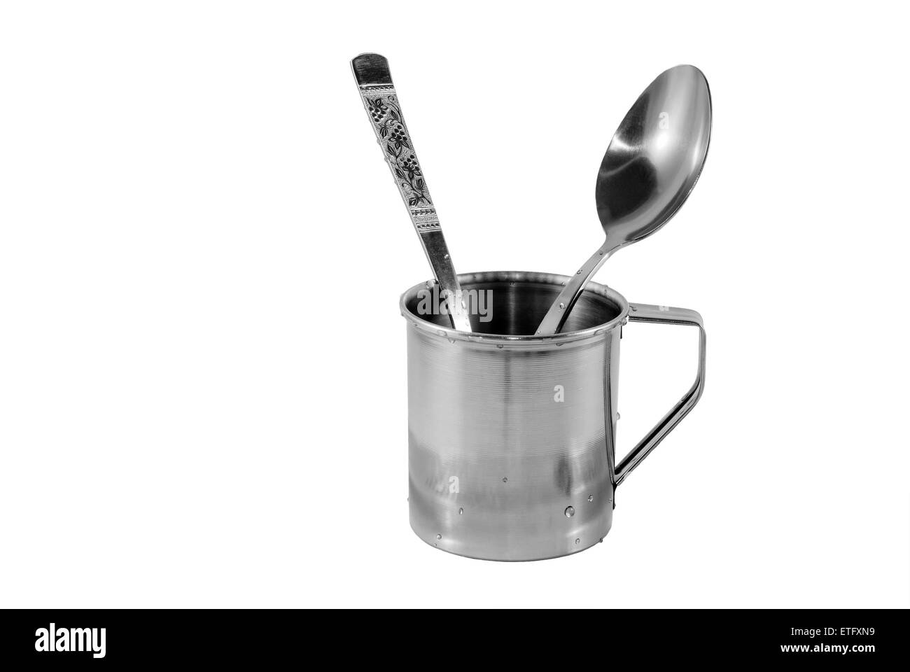 Traveller's cap with two spoons inside Stock Photo - Alamy