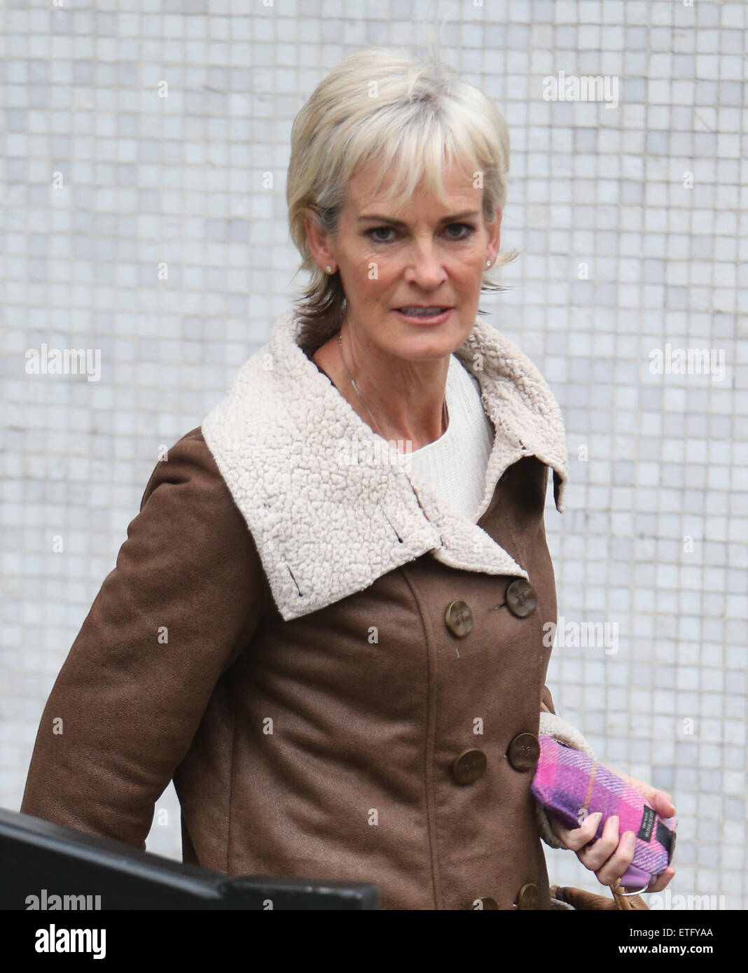 Judy Murray outside ITV Studios Featuring: Judy Murray Where: London ...