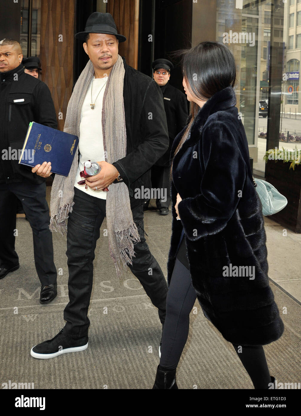 Terrence Howard and his wife Miranda leaving their hotel Featuring ...