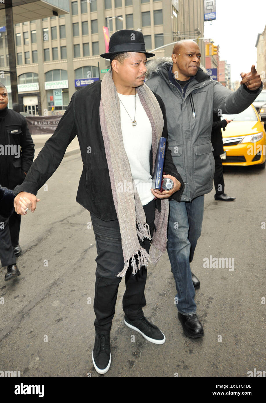 Terrence Howard and his wife Miranda leaving their hotel Featuring ...