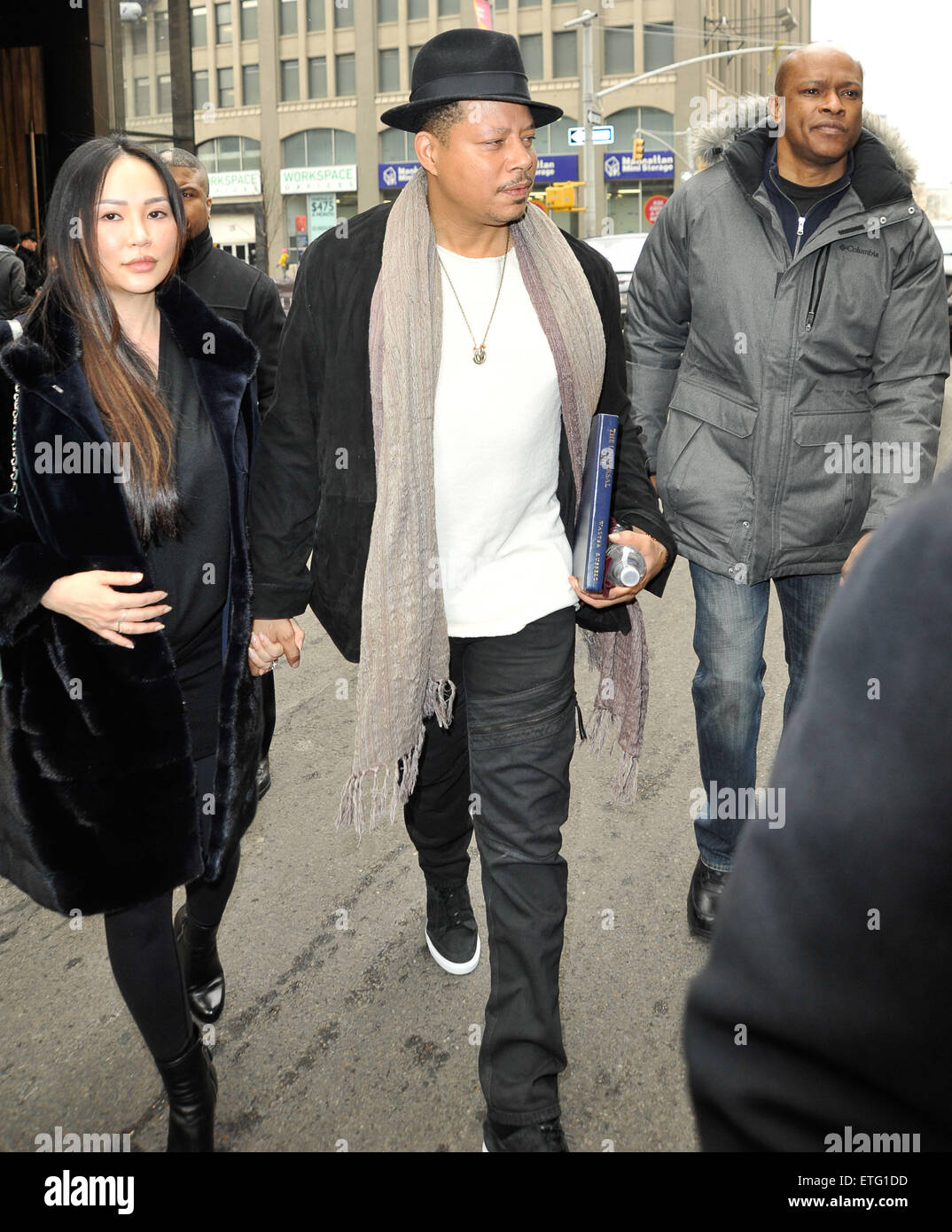 Terrence Howard and his wife Miranda leaving their hotel Featuring ...