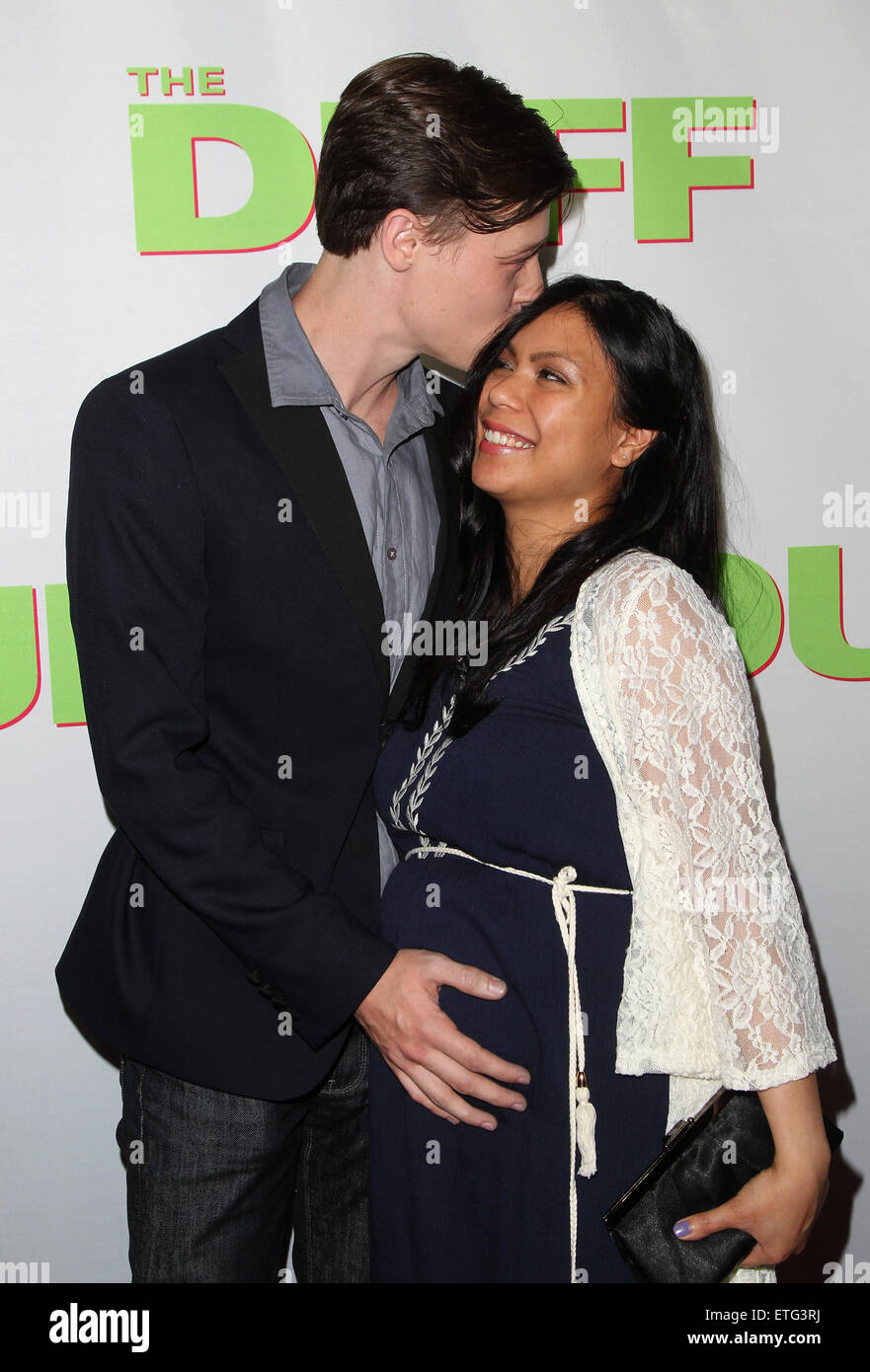 Los Angeles fan screening of THE DUFF Featuring: Nick Eversman, Emily ...