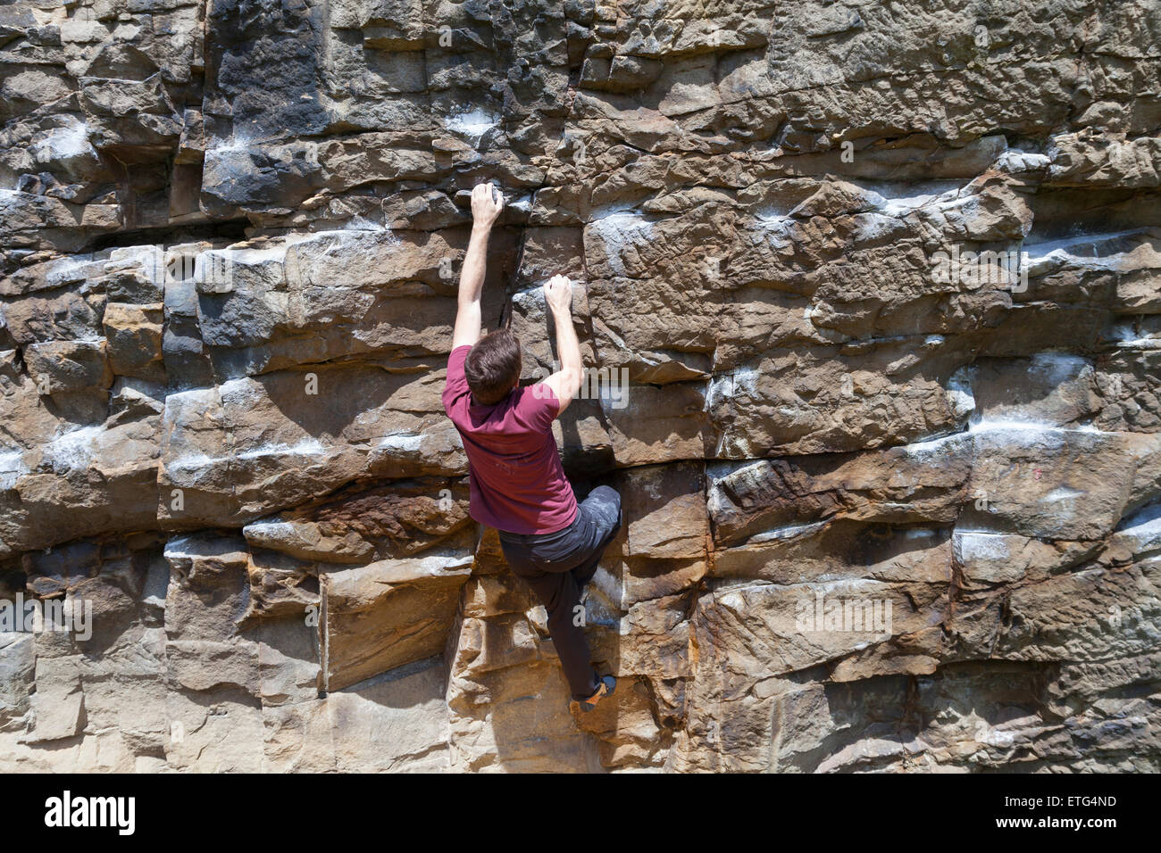 Lancashire rock climbing hi-res stock photography and images - Alamy