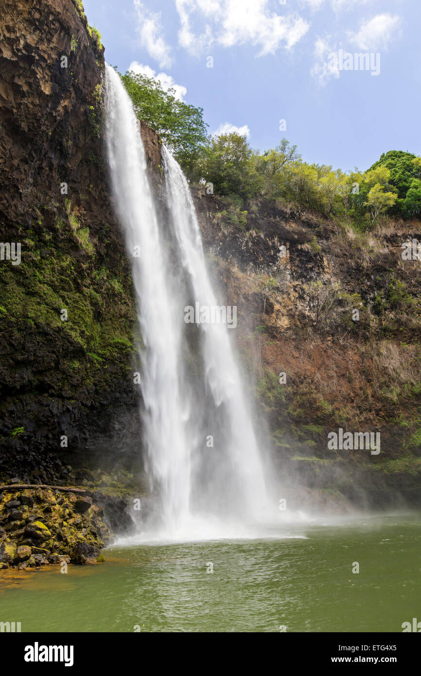 Wailua Falls, Kauai, Hawaii, USA Stock Photo - Alamy