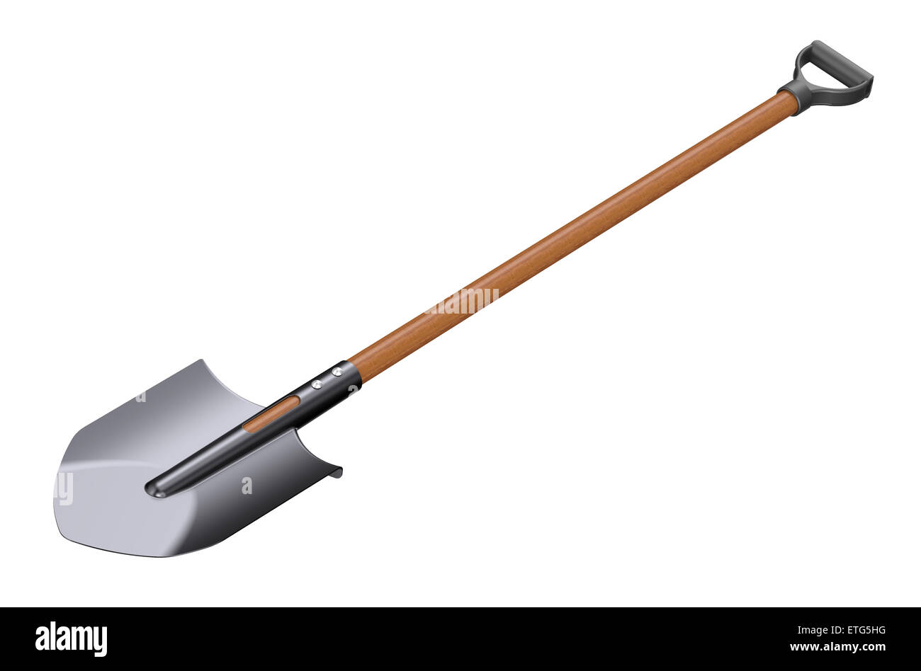 metallic shovel or spade isolated on white background Stock Photo - Alamy