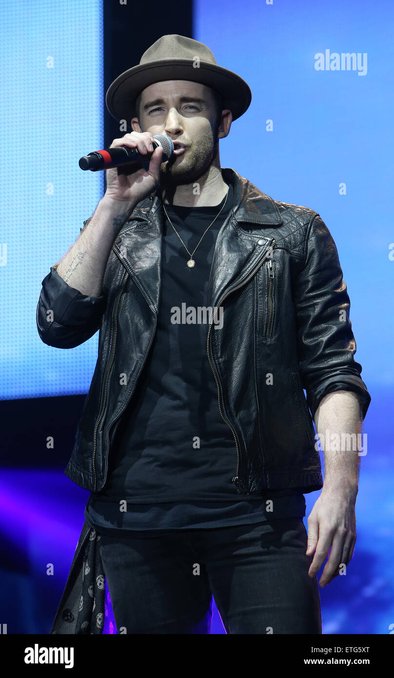 Jay James performs on the opening night of 'The X Factor' tour at the ...