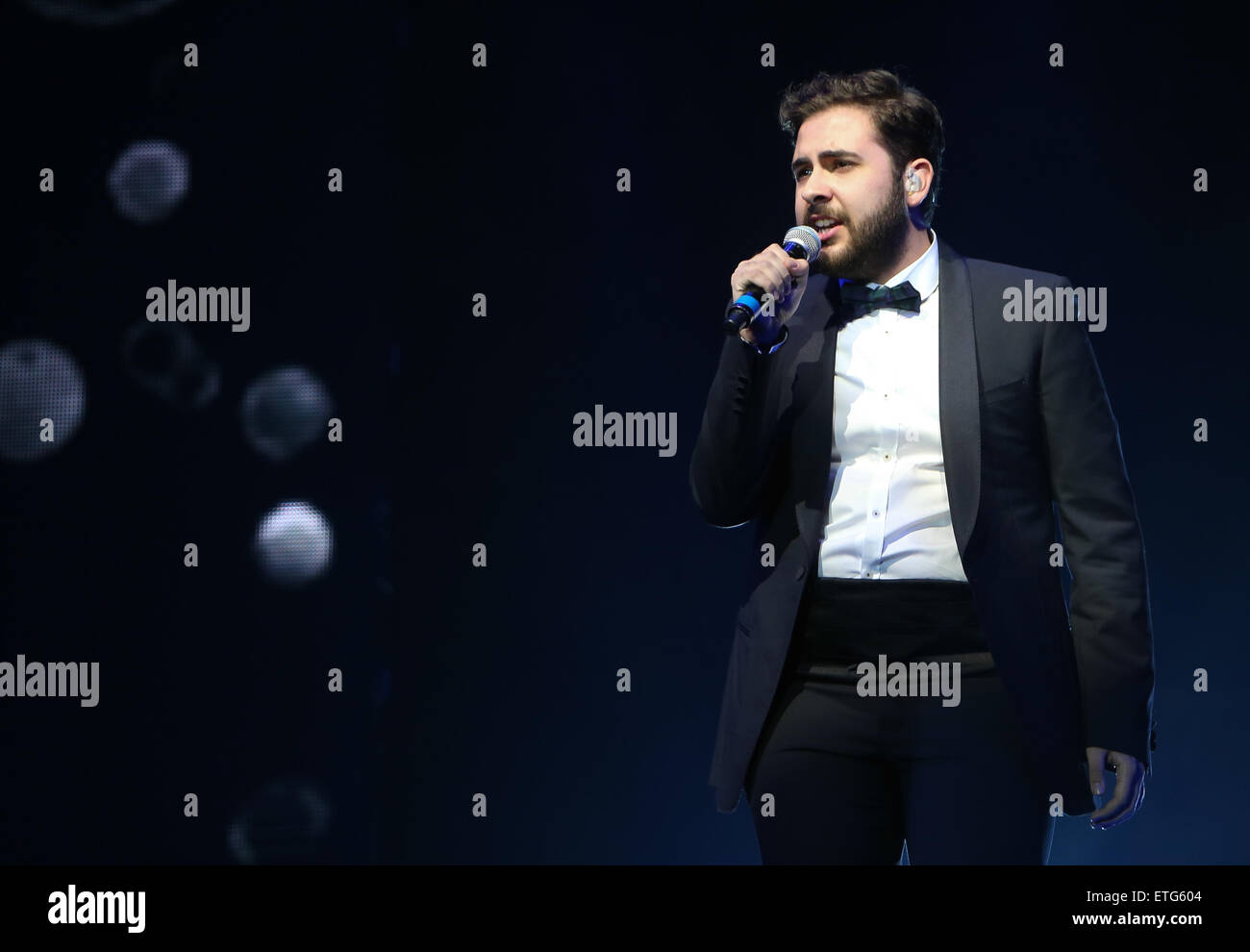 Andrea Faustini performs on the opening night of 'The X Factor' tour at ...