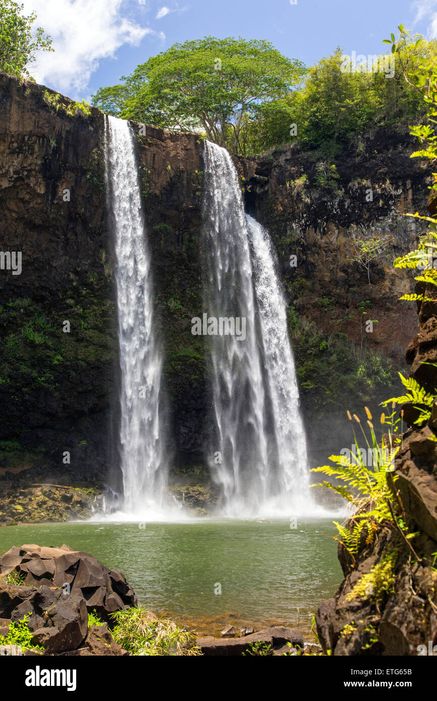 Wailua Falls, Kauai, Hawaii Stock Photo - Alamy