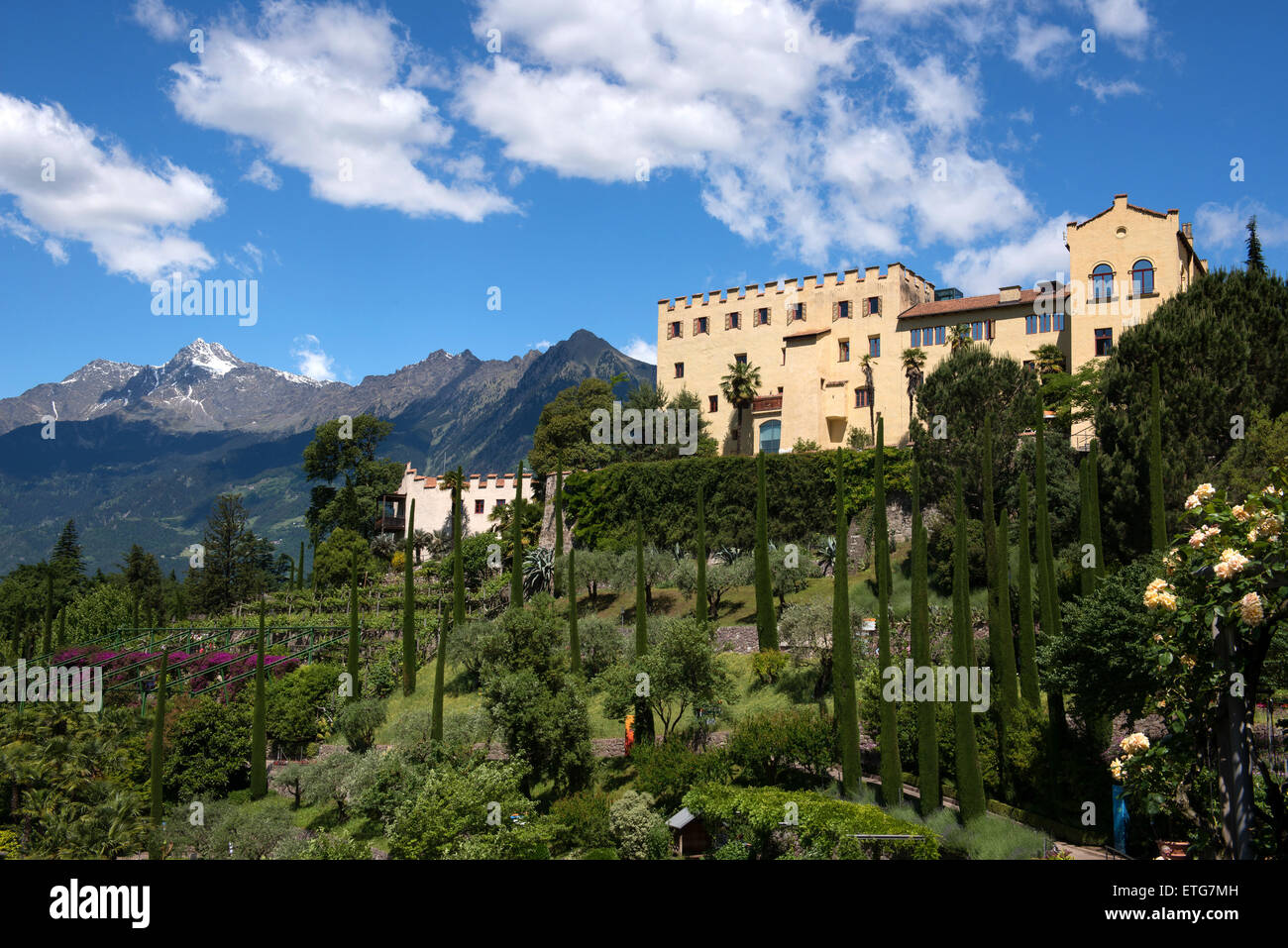 The Gardens of Trauttmansdorff Castle Merano, south tyrol, Italy Stock ...