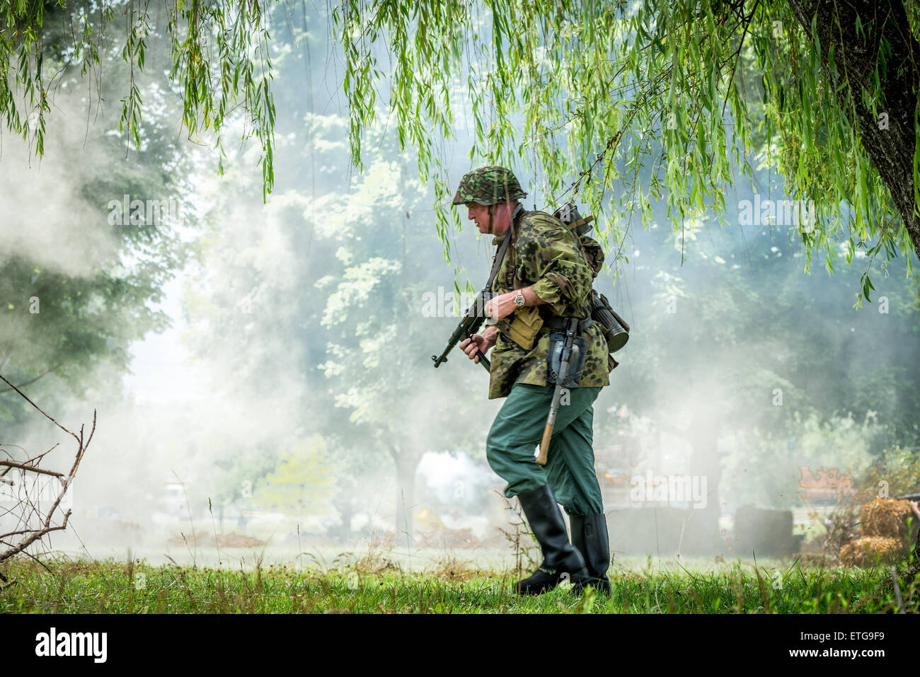 Tennessee, USA. 13th June, 2015. A Reenactment of The Normandy Invasion ...