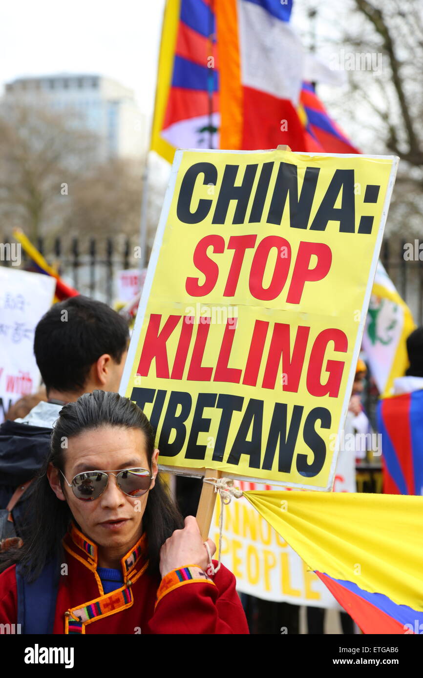 Tibetan protest hi-res stock photography and images - Alamy