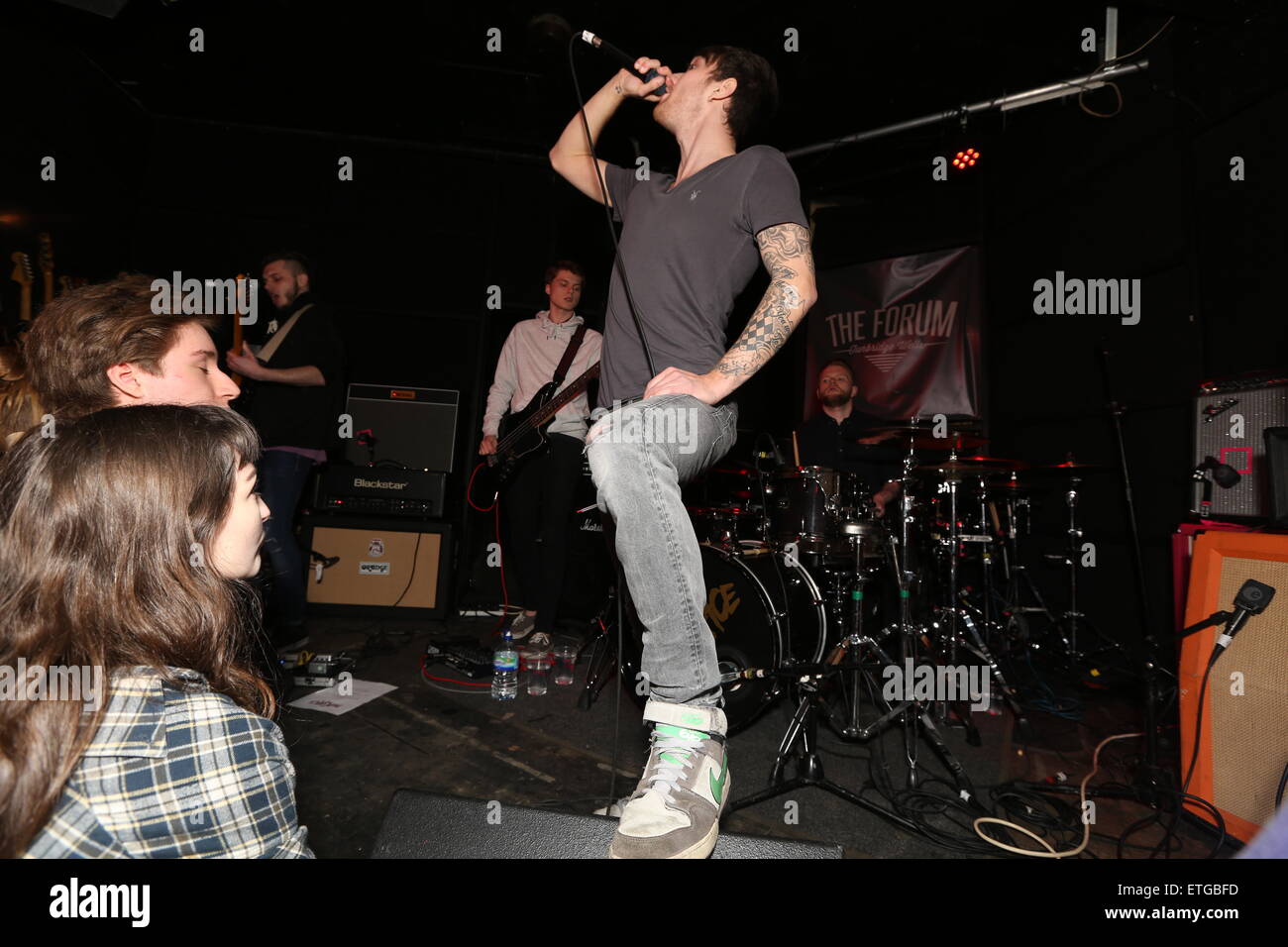 Alternate rock band AvaGrace performing live on stage at Tunbridge ...