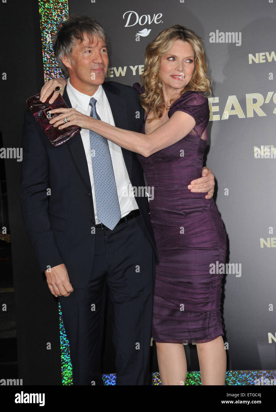 LOS ANGELES, CA - DECEMBER 5, 2011: Michelle Pfeiffer & husband David E ...