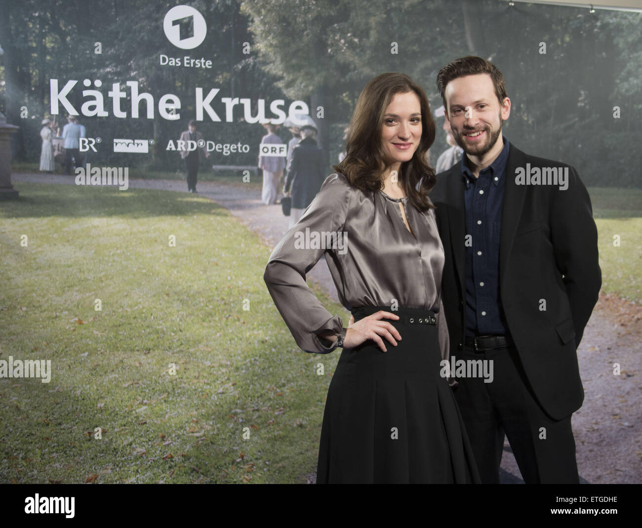 Actors promoting the new ARD TV-Movie "Kaethe Kruse" at Hotel Vier ...