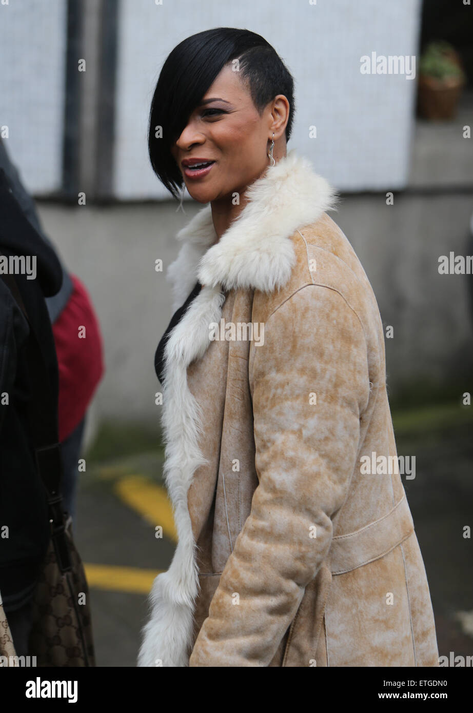Gabrielle outside the ITV studios Featuring: Gabrielle Where: London ...