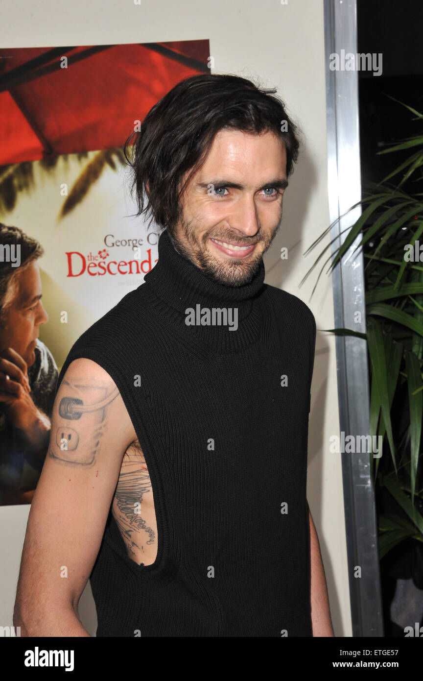BEVERLY HILLS, CA - NOVEMBER 15, 2011: Tyson Ritter at the Los Angeles ...
