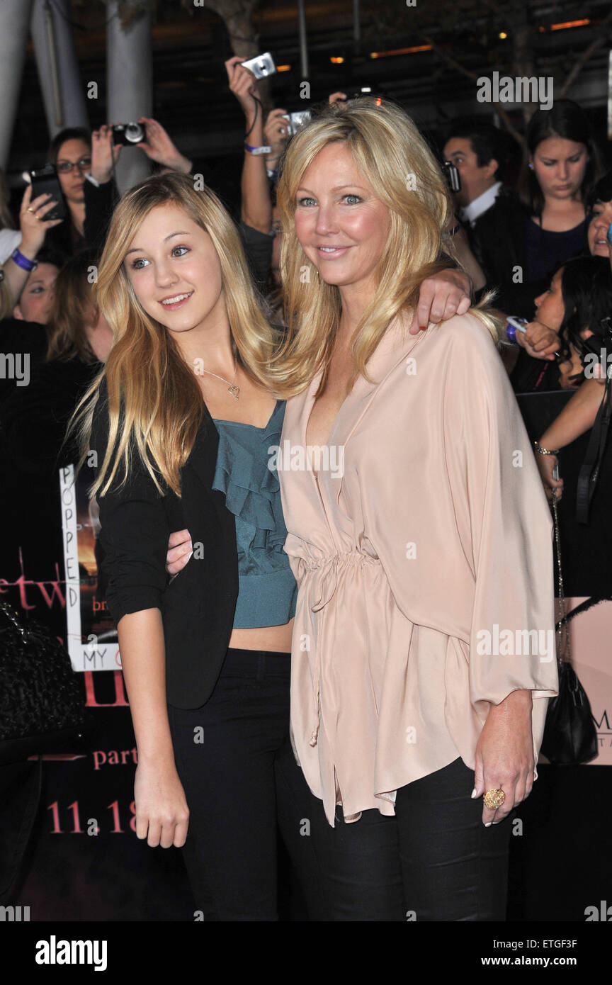 LOS ANGELES, CA - NOVEMBER 14, 2011: Heather Locklear & daughter Ava ...