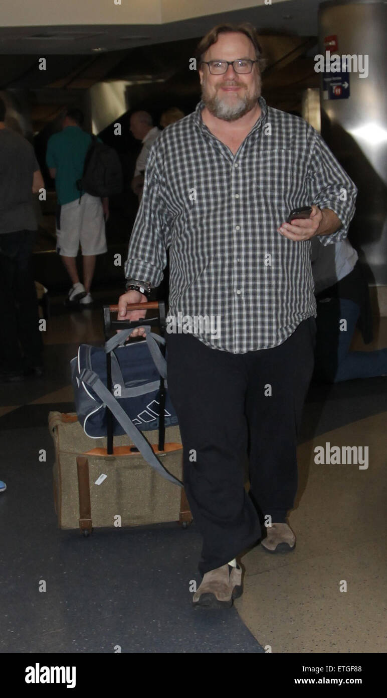 Kevin Farley arrives at Los Angeles International Airport (LAX ...