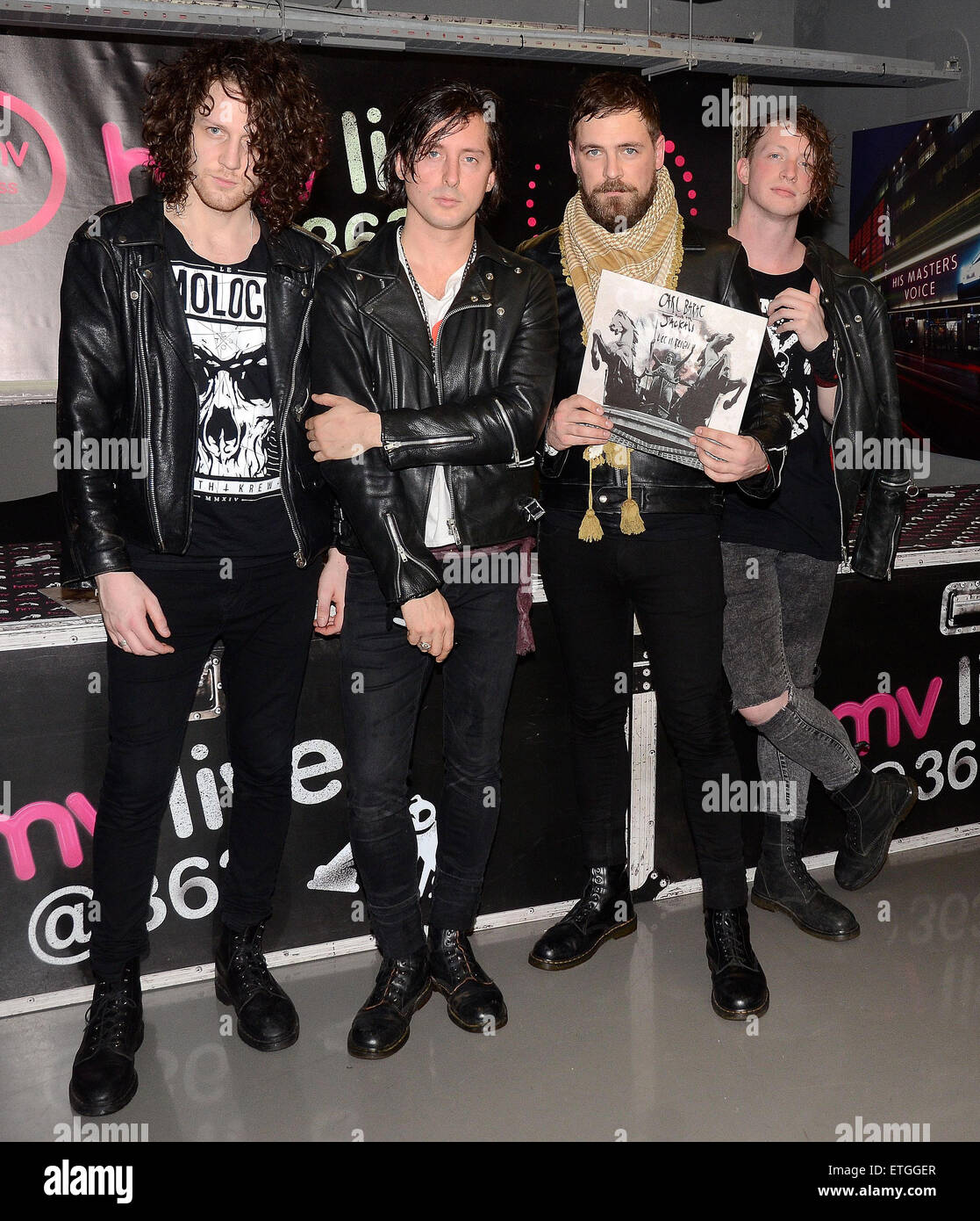 Carl Barat and the Jackals performance and signing at HMV Oxford Street Featuring: Carl Barat ...