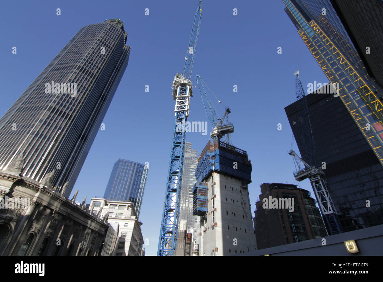 The Pinnacle building in the City of London under construction ...