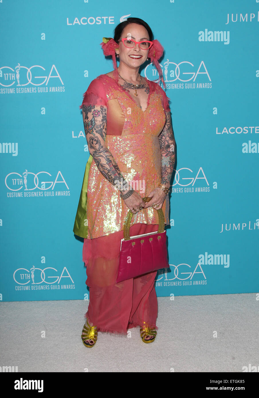 17th Costume Designers Guild Awards - Arrivals Featuring: Julie Vogel ...