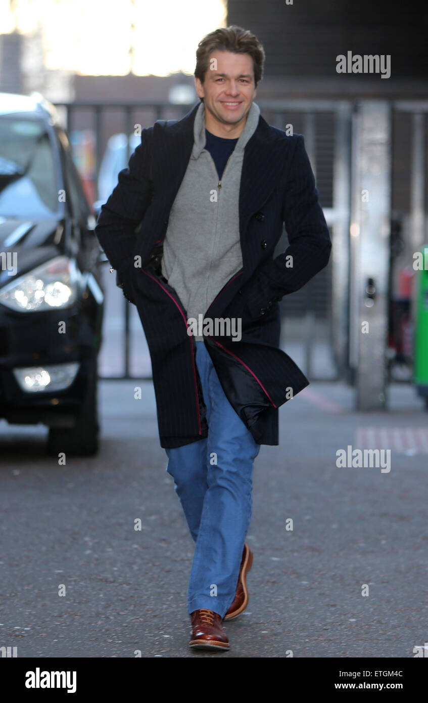 Julian Ovenden outside the ITV Studios Featuring: Julian Ovenden Where ...