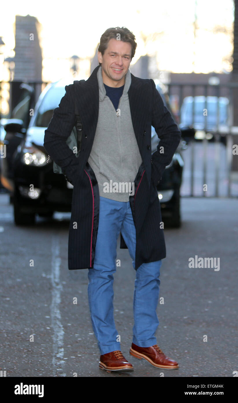 Julian Ovenden outside the ITV Studios Featuring: Julian Ovenden Where ...
