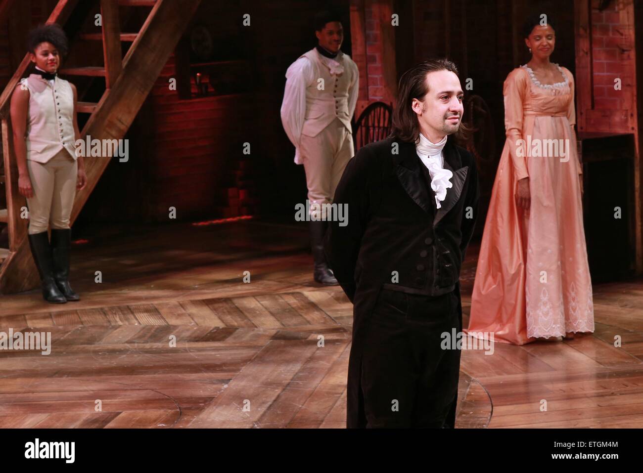 Opening night of the Alexander Hamilton bio-musical Hamilton, at the ...