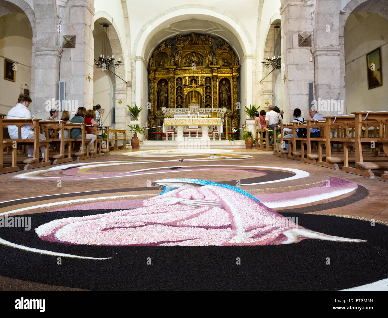 Cusano Mutri (Benevento, Italy) - "Infiorata Stock Photo - Alamy