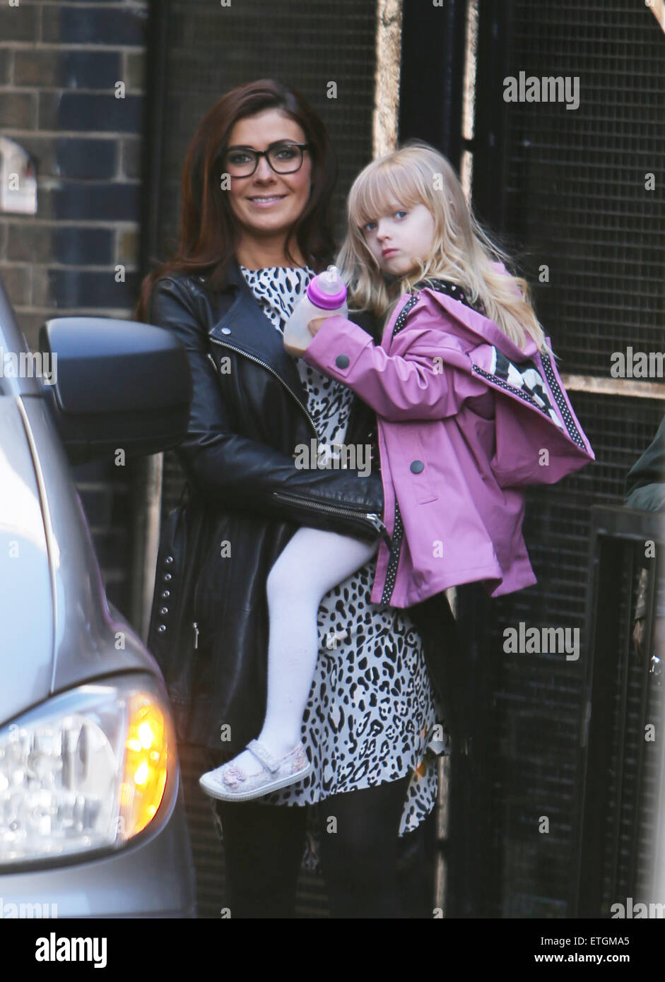 Kym Marsh outside the ITV Studios Featuring: Kym Marsh, Polly Lomas ...
