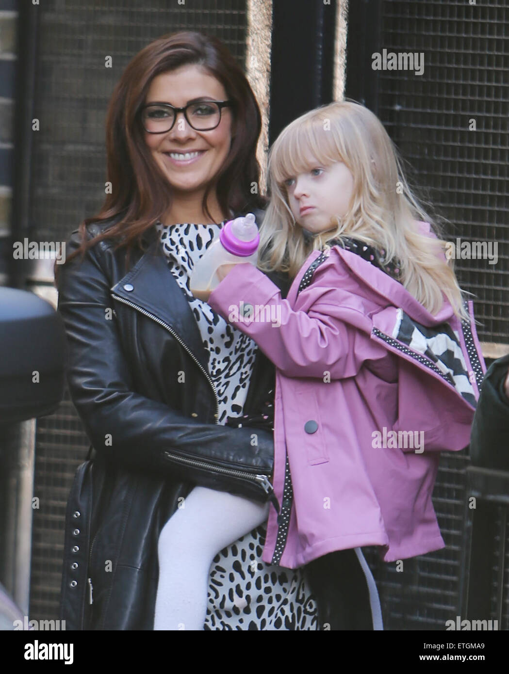 Kym Marsh outside the ITV Studios Featuring: Kym Marsh, Polly Lomas ...
