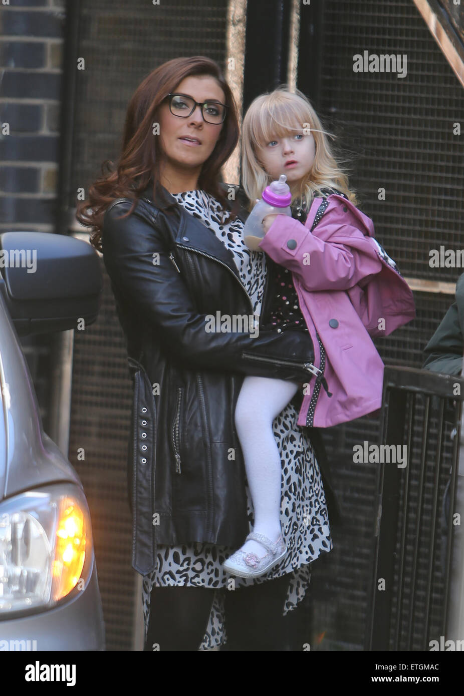 Kym Marsh outside the ITV Studios Featuring: Kym Marsh, Polly Lomas ...