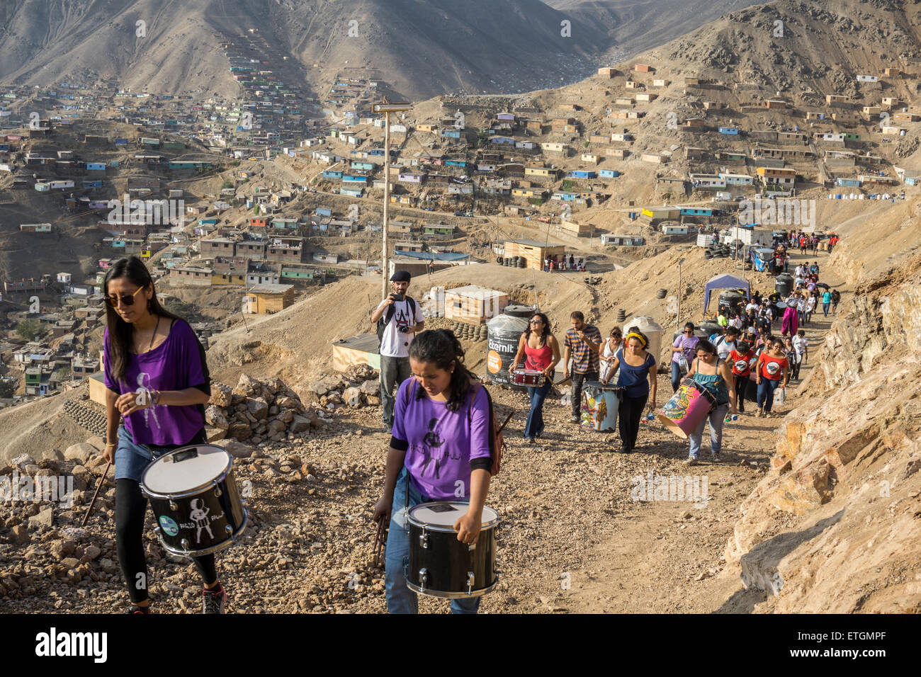 Parade of FITECA in the Comas district, Lima city, Peru Stock Photo - Alamy