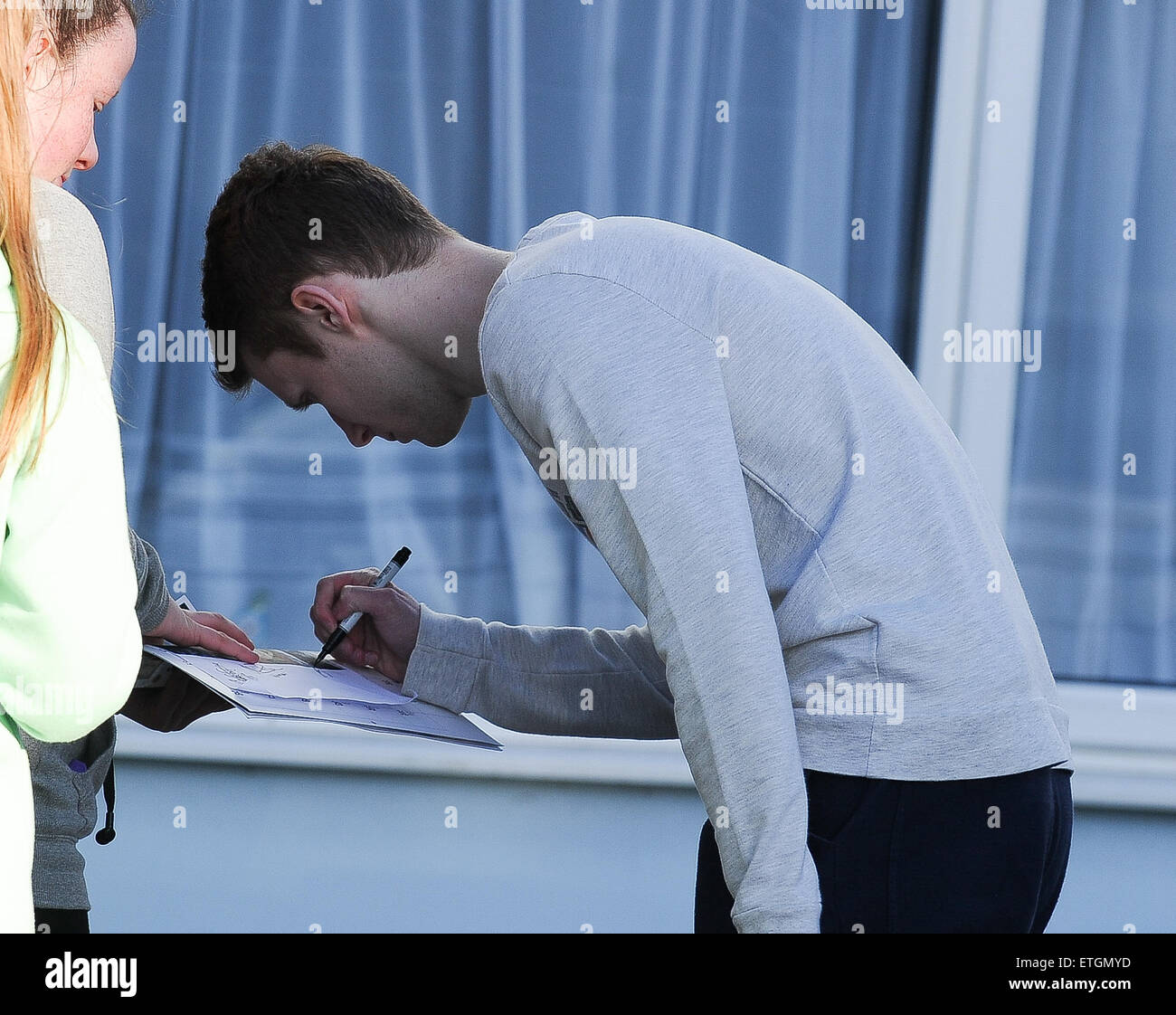 The cast of 'Eastenders' the outside BBC Studios Featuring: Jamie ...
